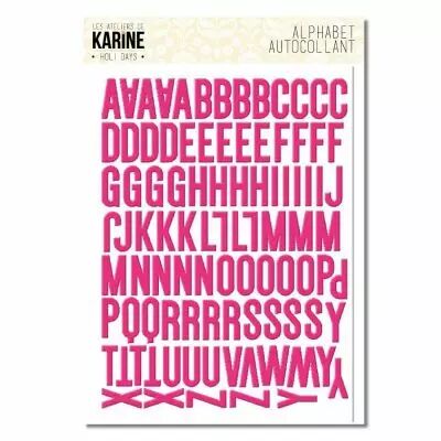 Autocollants Alphabet Fushia Holi Days