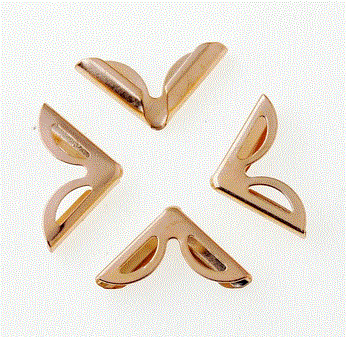 Coins métalliques scrapbooking - Fée du Scrap