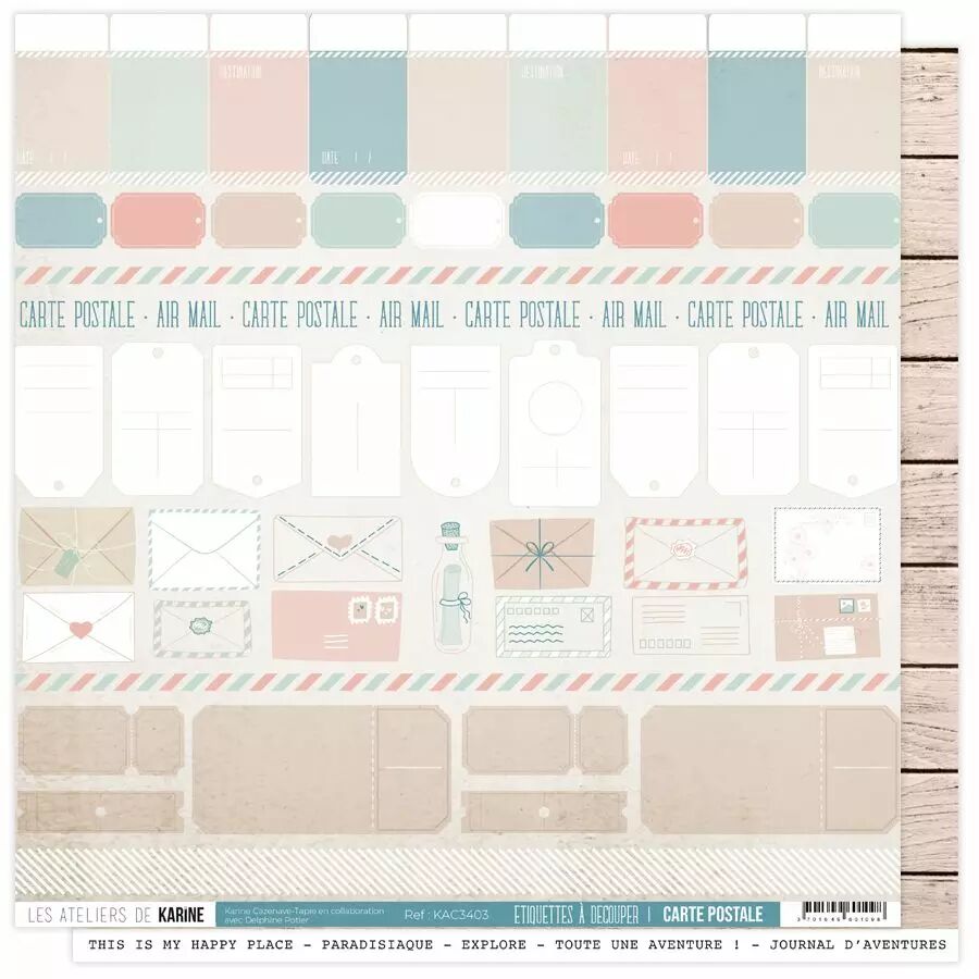 Feuille Carte Postale 3 - Les Ateliers de Karine