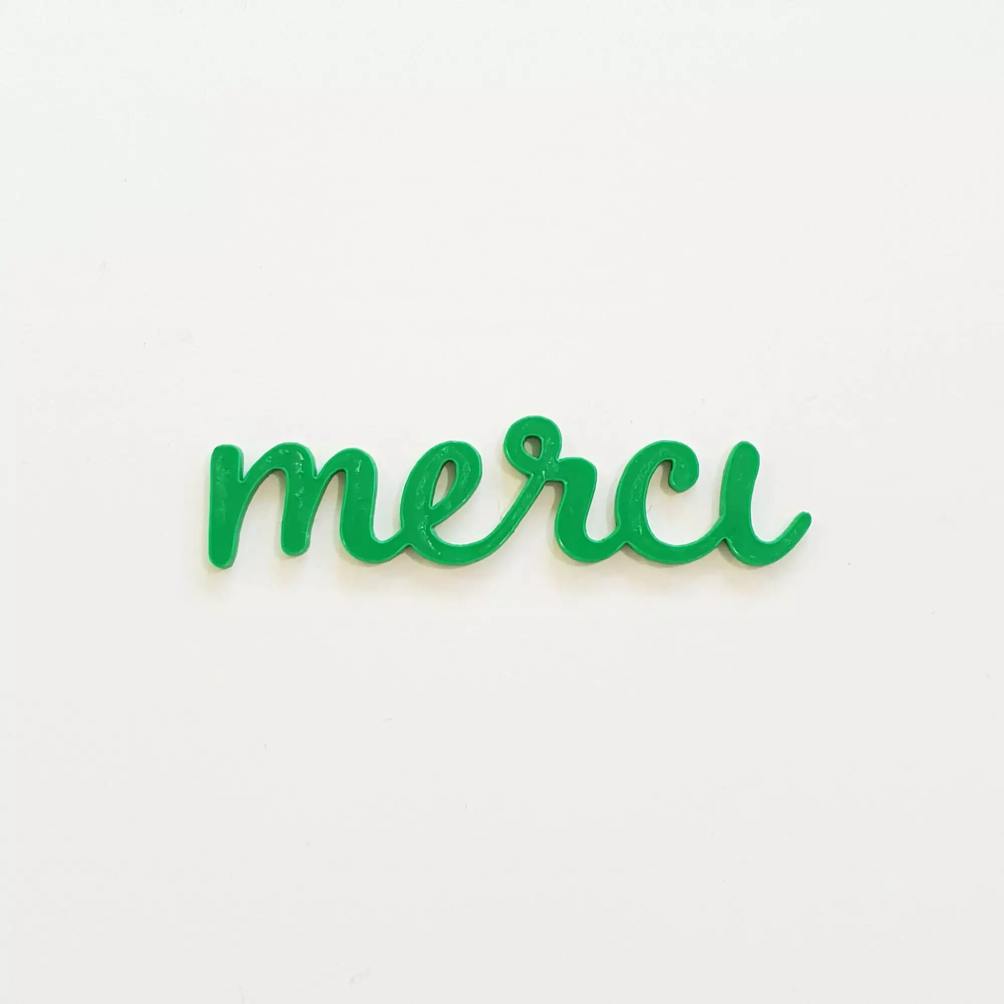 FDSMOTP302 FDSMOTP302 MOT EN PLEXI 1,6 MM MERCI VERT FEE DU SCRAP